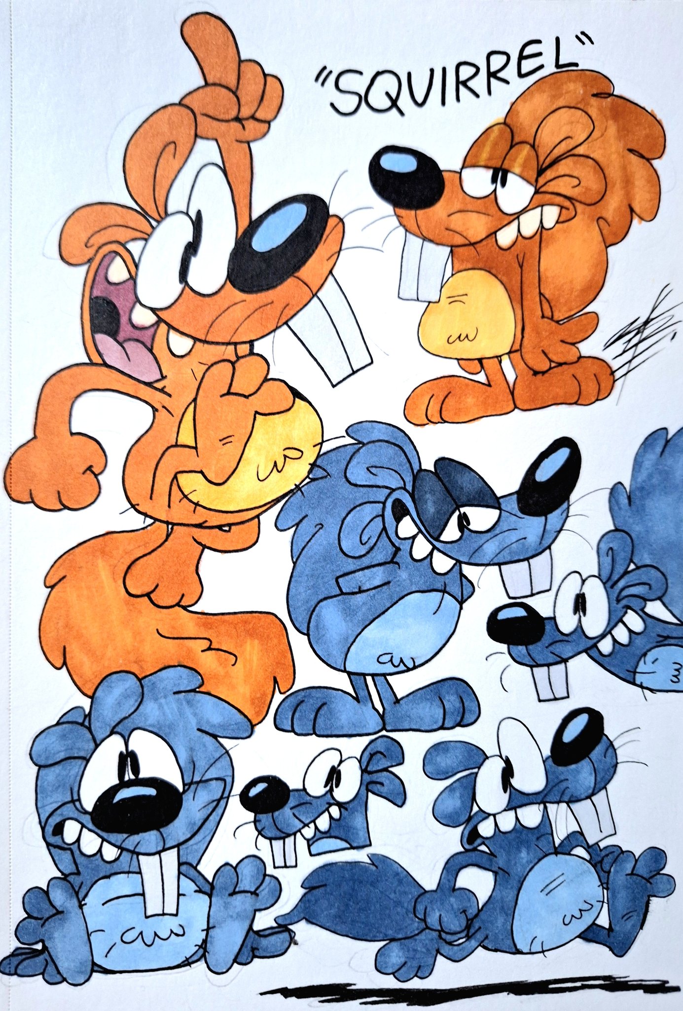 Funny Cartoon Squirrel Pictures