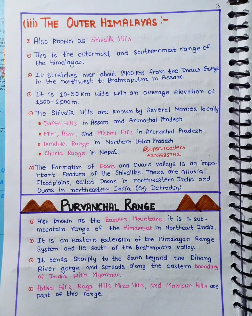 Major Mountain Ranges in India and Its Highest Peaks 👇 For PDF, comment ...