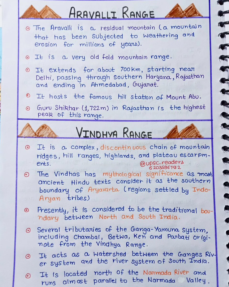 Major Mountain Ranges in India and Its Highest Peaks 👇 For PDF, comment ...