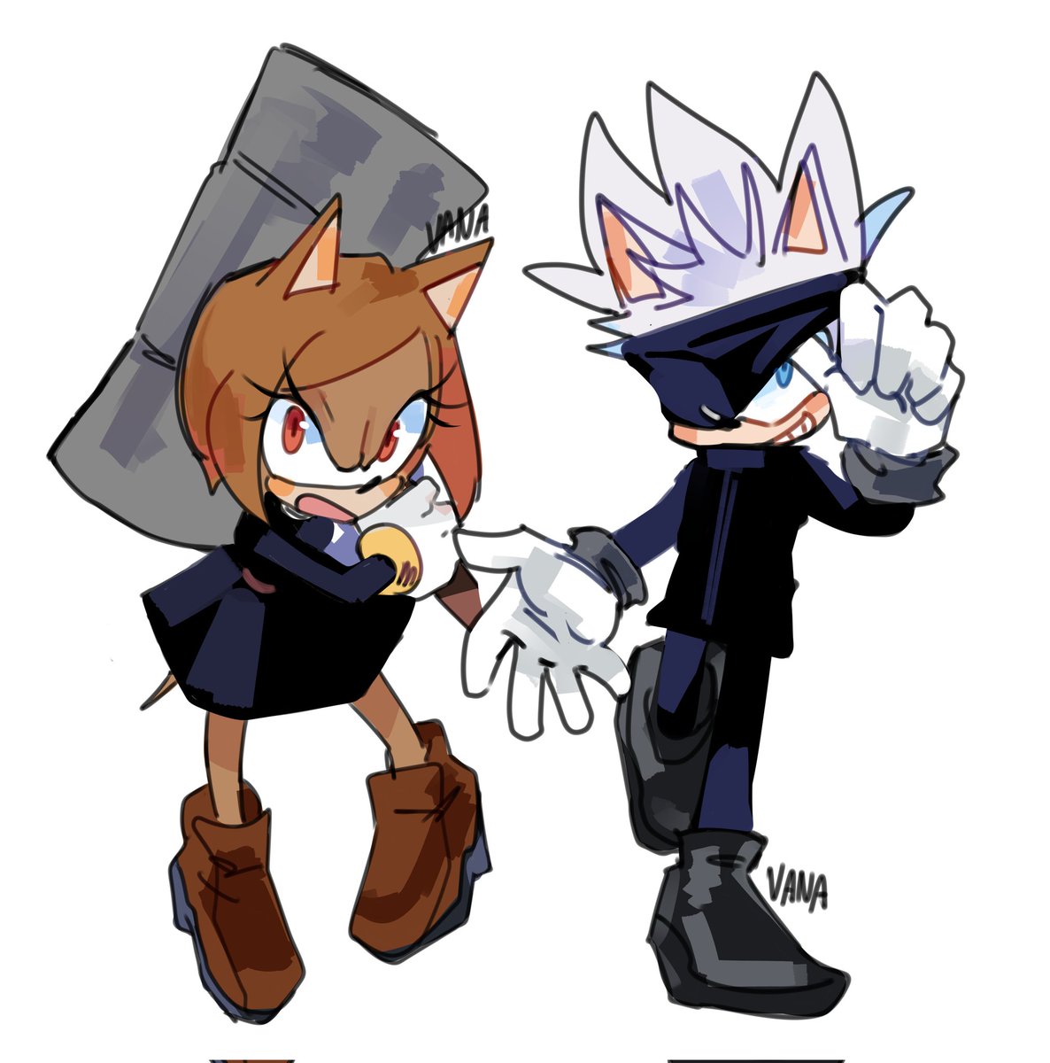 「JJK x Sonic」|V A N A🍌のイラスト