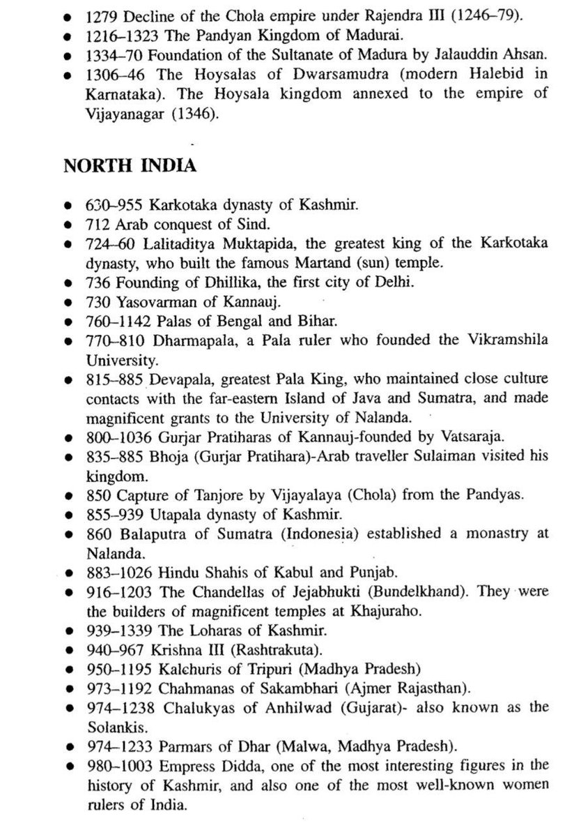Complete timeline of Medieval India. South India to North India ...