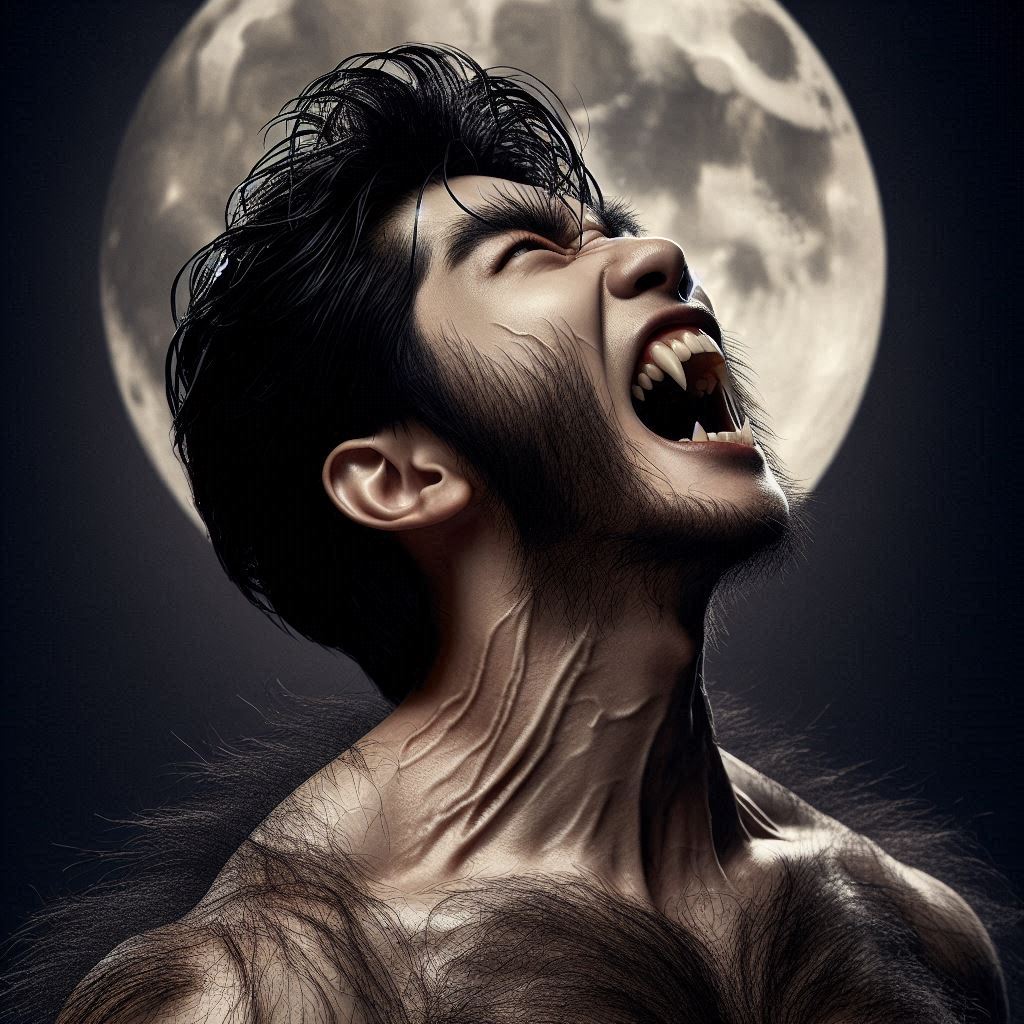 Full Moon Werewolf Transformation Male