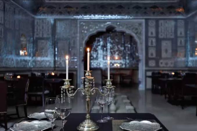 Mohan Mahal, Jaipur. Restaurant of Leela Palace which is without ...