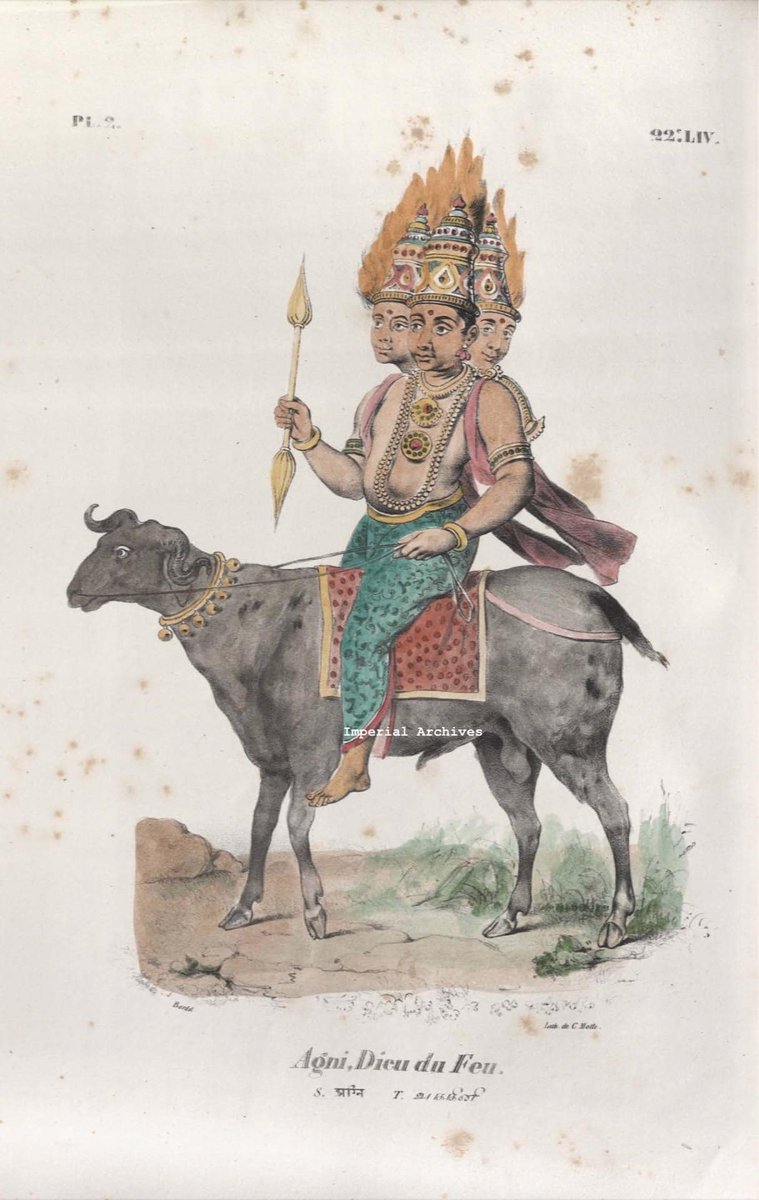 Illustrations of Hindu Gods and Goddesses by French Artist J.J ...