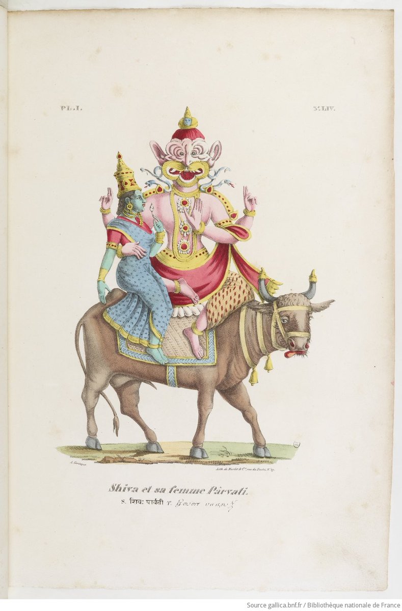 Illustrations of Hindu Gods and Goddesses by French Artist J.J ...
