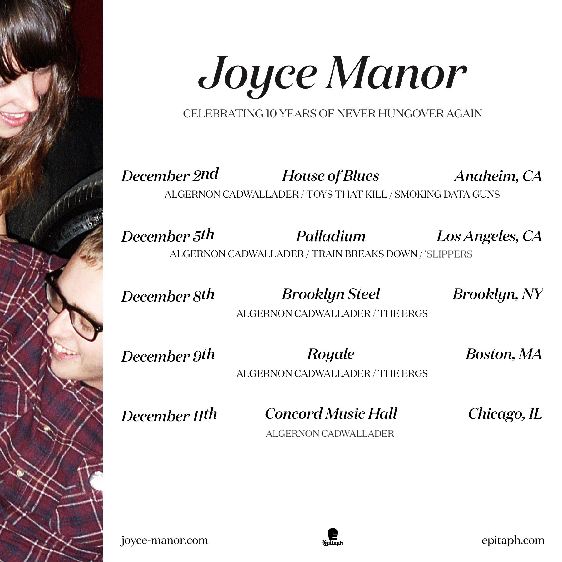 Joyce Manor Logo Joyce Manor American Rock Indie Rock Music Band Barry