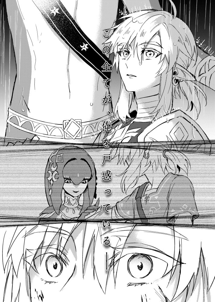 ロストガーディアンA5サイズ /62ページ姉を失ったシドが、その痛みを連れ成長していく。それと昔の戦友である英傑たちの死を知ったリンクが、 マスターソードに拒み、お互いから救いを得た話。