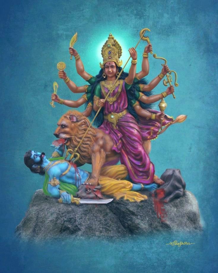 Maa Durga is considered the most powerful deity. Decoding the 10 hands ...