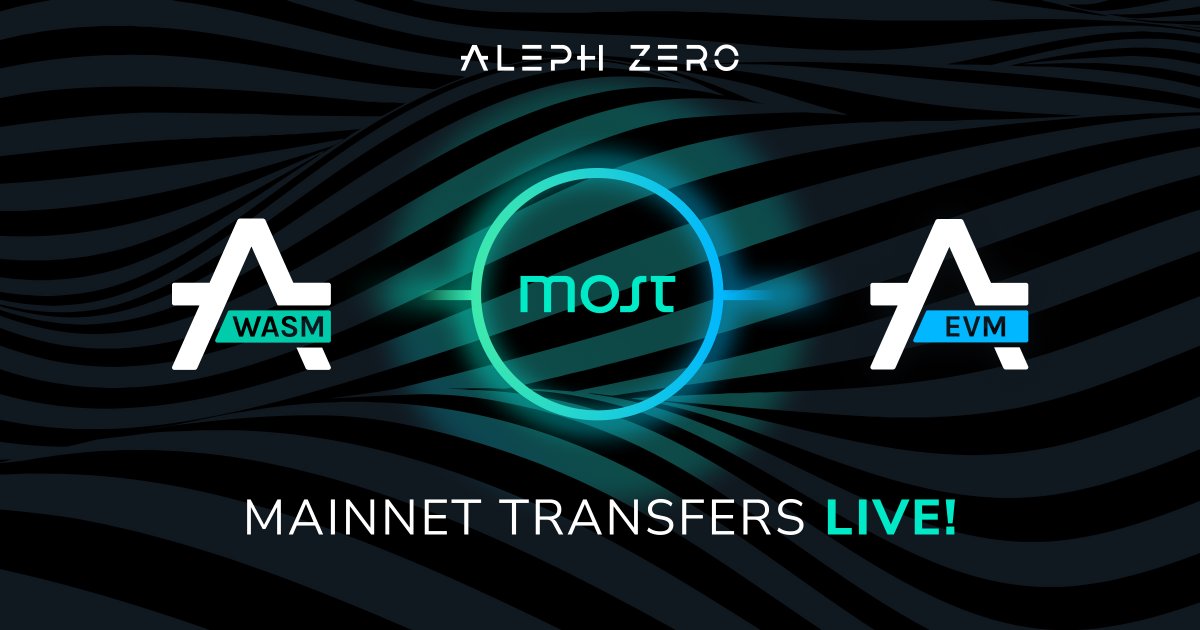 🚀 You can now transfer AZERO between Aleph Zero L1 and EVM L2 on ...