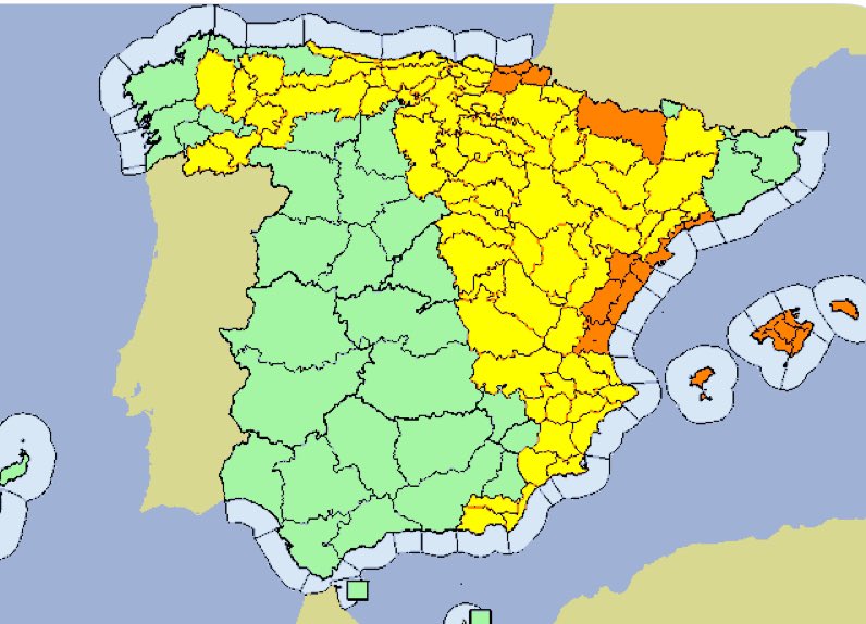 Chart Of The Weather In Catalonia Spain
