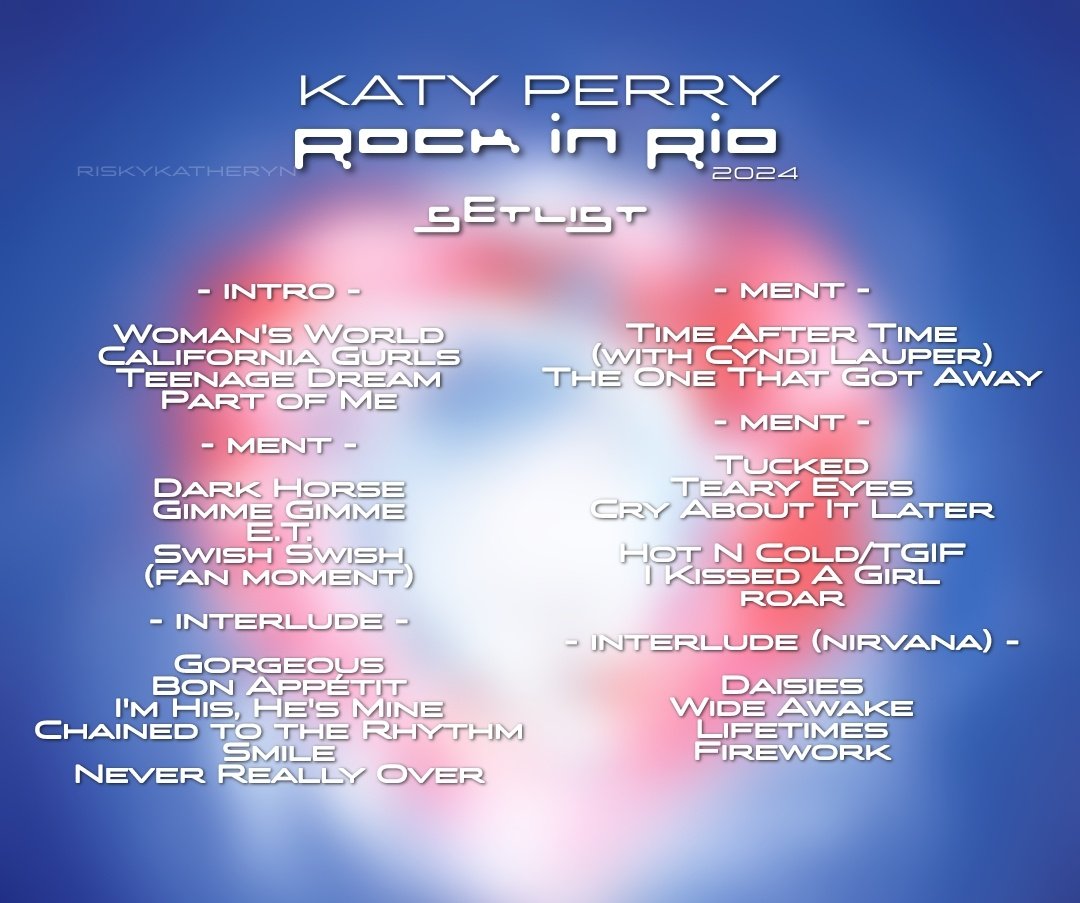 Katy Perry Prismatic Tour Setlist Katy Perry Prismatic World Tour