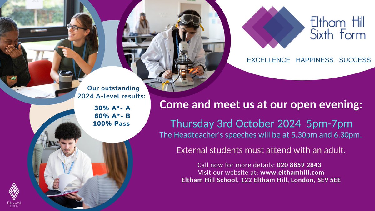 Welcome to our 6th Form - Eltham Hill School