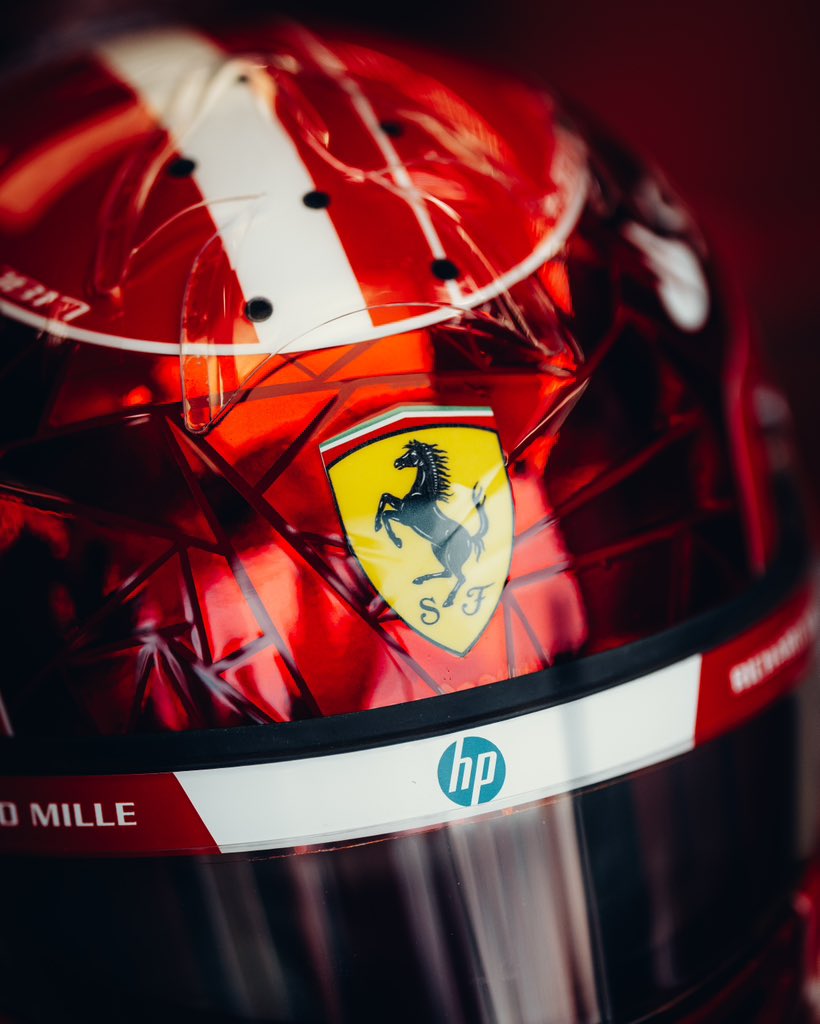 Photos: Charles Leclerc sporting a new Ferrari helmet design for 2024 F1 Singapore GP