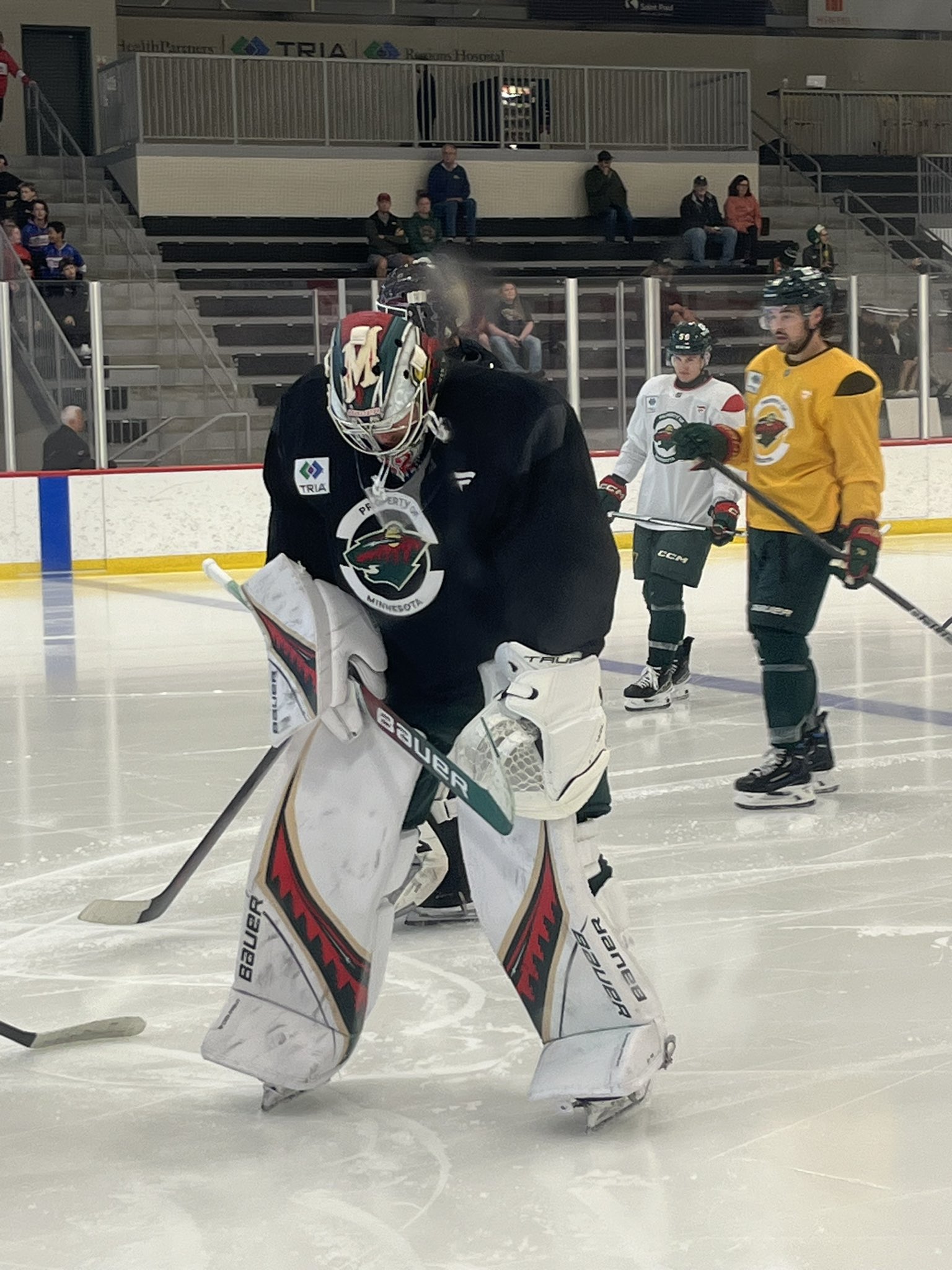 Filip Gustavsson Wild's Filip Gustavsson Scores Goalie Goal, Sets