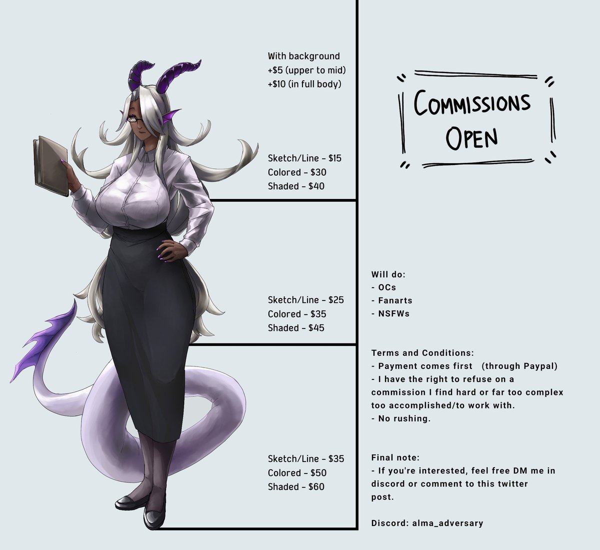 COMMISSIONS OPEN] 」Alma (COMMS OPEN 1/2)の漫画