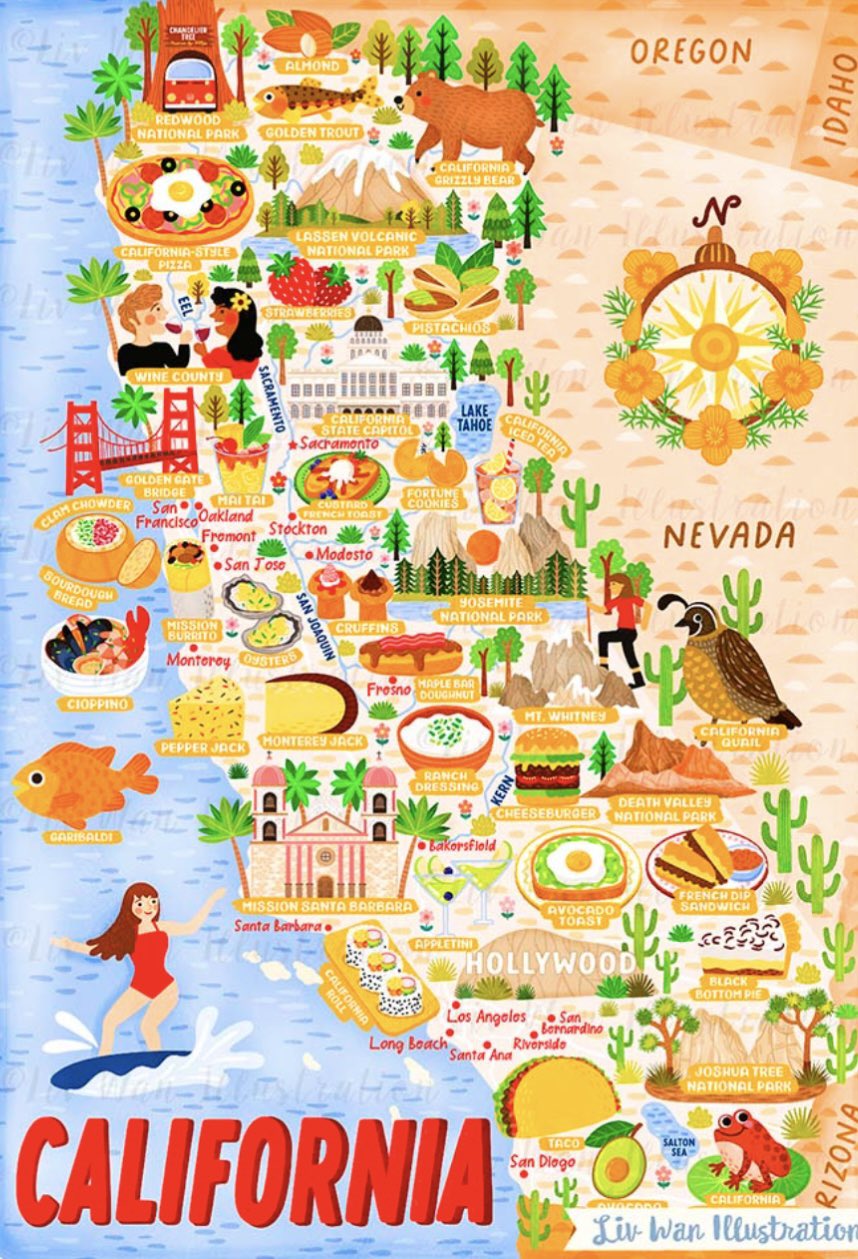 California Population Cartoon ToSeek: "I'd Love To See California