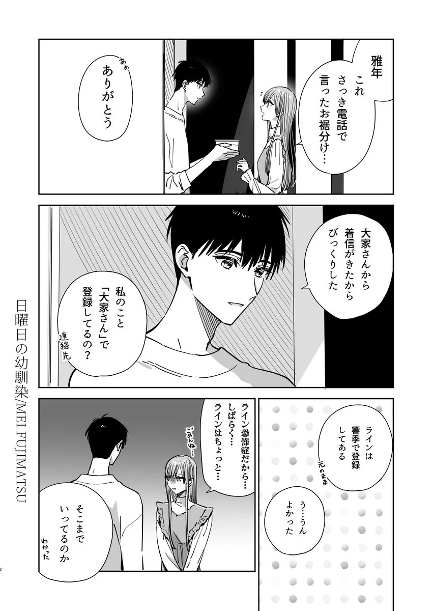 「日曜日は隣に住む幼馴染と過ごす。22 」藤松 盟☀️ふじまつめいの漫画