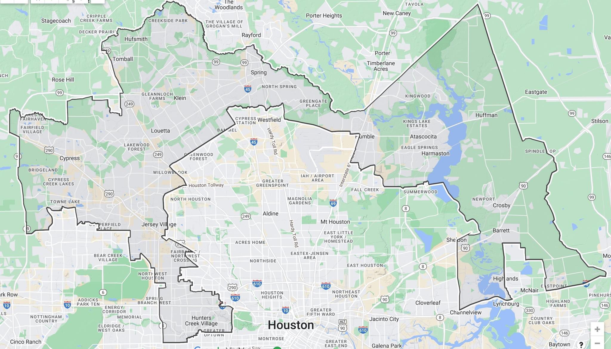 Memorial Villages Houston Map