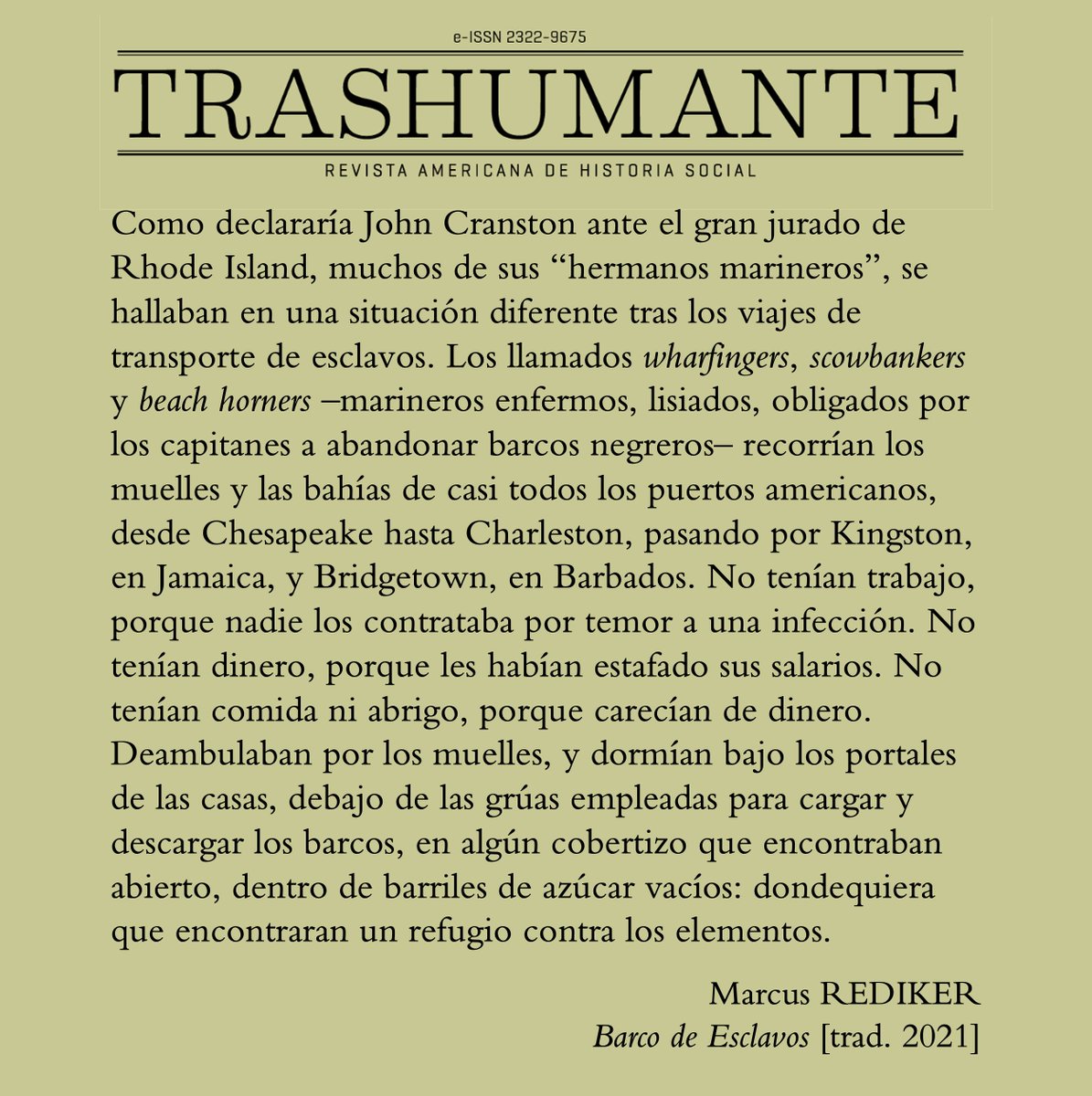 Marcus Rediker – Historian | Writer | Teacher | Activist