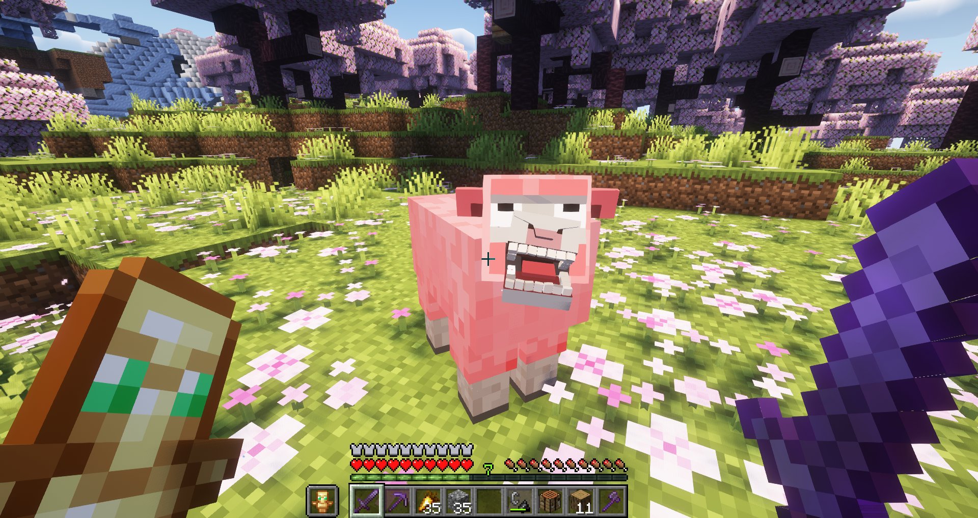 Minecraft Sheep Memes I Put The Minecraft Movie Trailer Sheep/Llama