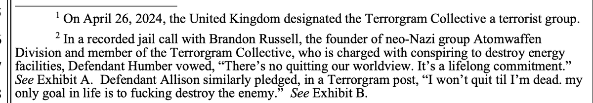 Terrorgram Collective members Dallas Humber and Matthew “BanThisChannel ...