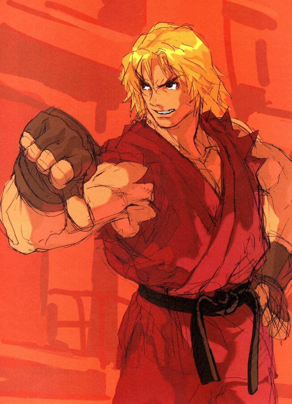Street Fighter Artwork Ken Ken Masters Street Fighter Canvas Art