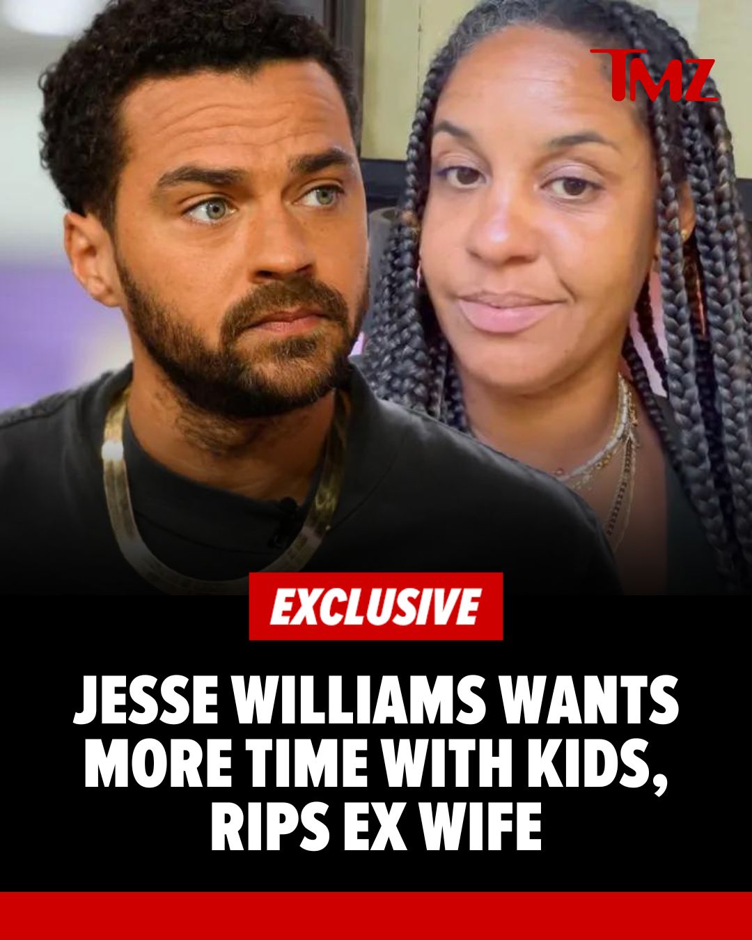 Jesse Williams And Estranged Wife Battle Over Kids Pics