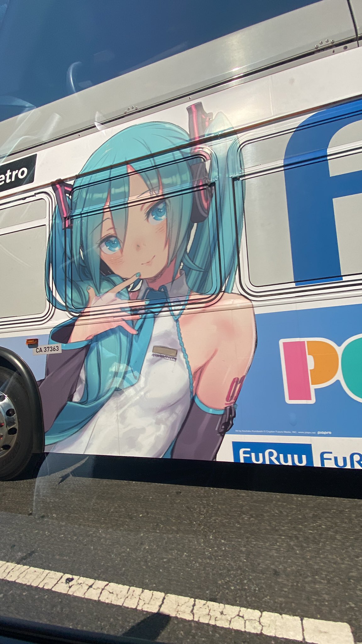 Hatsune Miku Ad Bus Hatsune Miku Hatsune Miku Added A New Photo