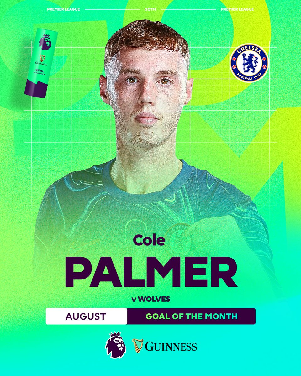 Cole Palmer's stunning lob against Wolves has earned him August's ...