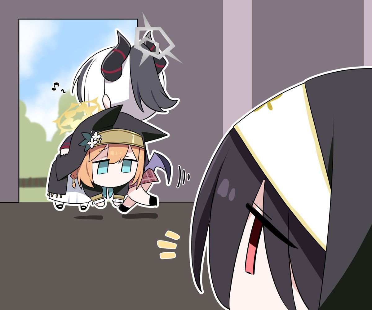 ブルアカ 사오리랑 부부되는 만화 입니다!! 재미 있게 봐주세요^^ 만화 링크 디시인사이드 https:」BobTong@C106(土)西に 24bの漫画