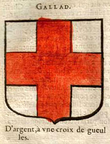 In the glow of dawn, Sir Galahad rode forth, his armor gleaming with a ...