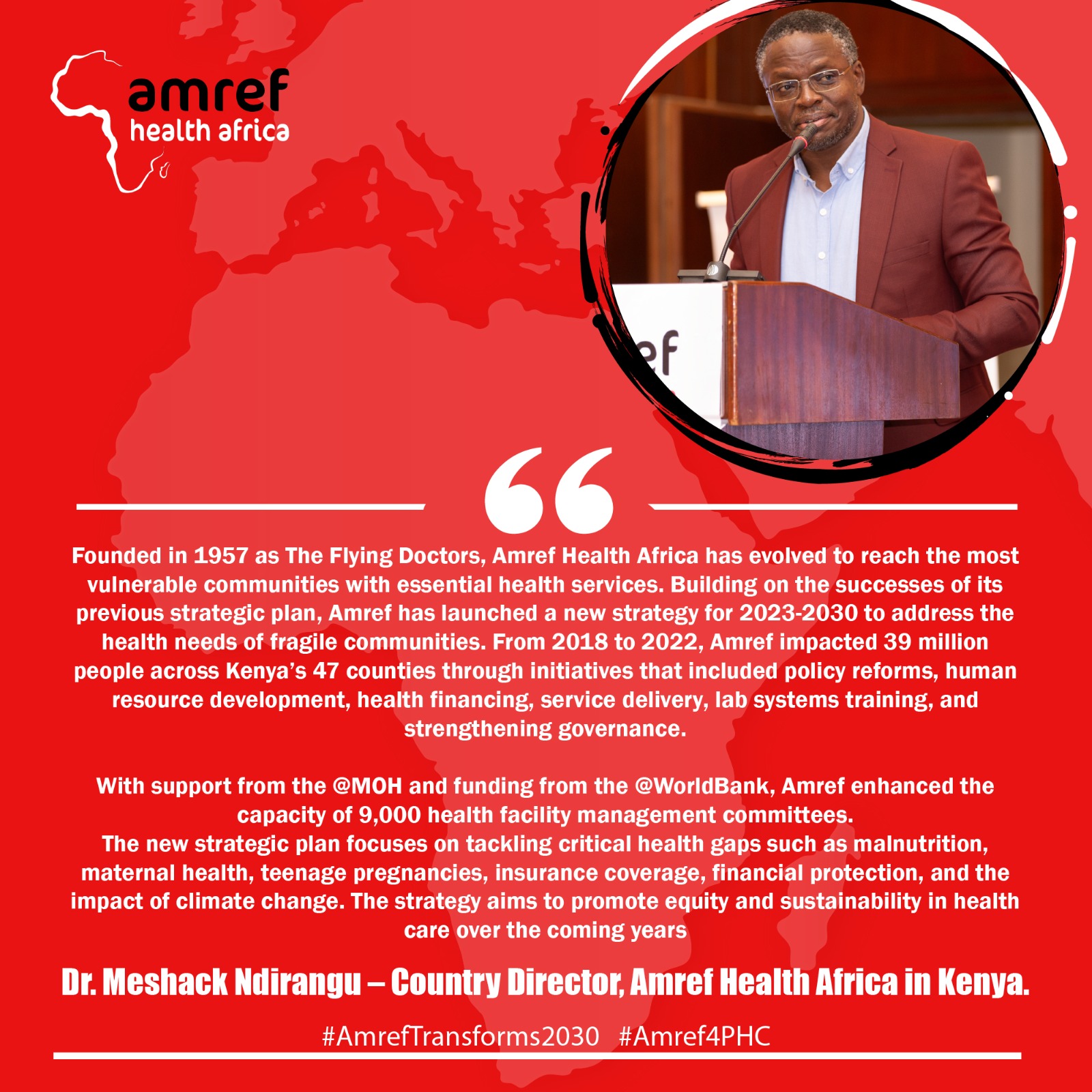 Amref Kenya Logo Global Water Challenge And AMREF Health Africa Launch