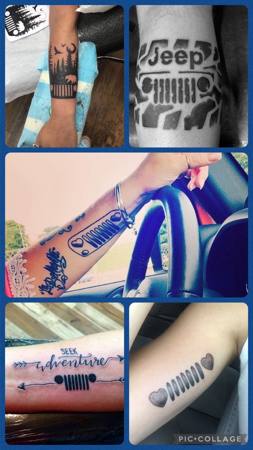 Jeep Grill Tattoo Tatuagens Incríveis De Jipe