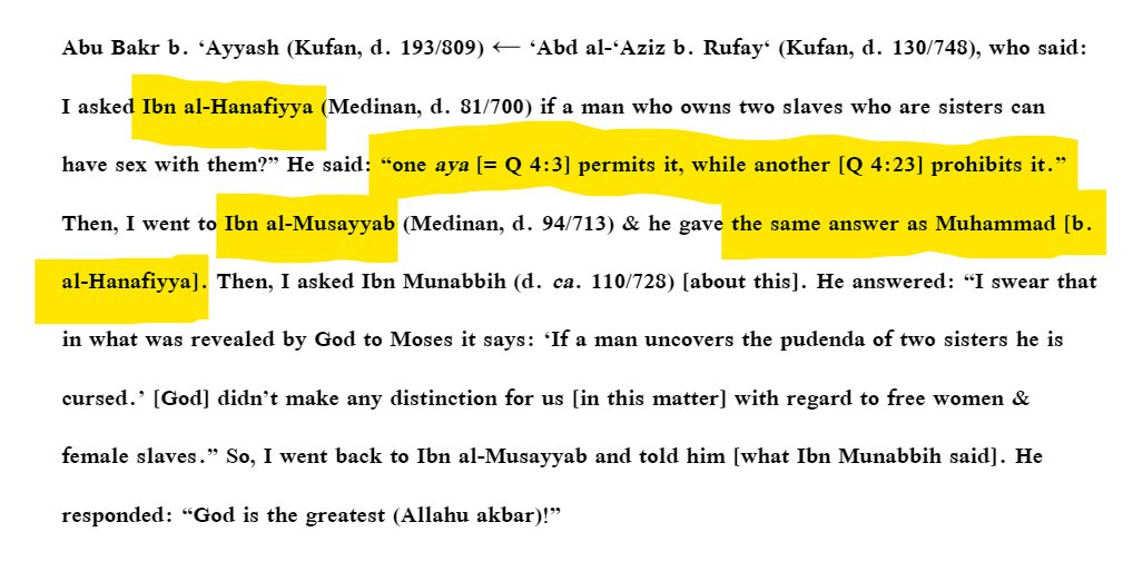 🧵In this tradition, early Muslims appeal to the “Torah” to settle an ...