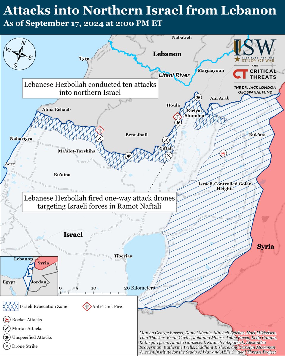 NEW w/ @criticalthreats: Israel simultaneously detonated thousands of ...