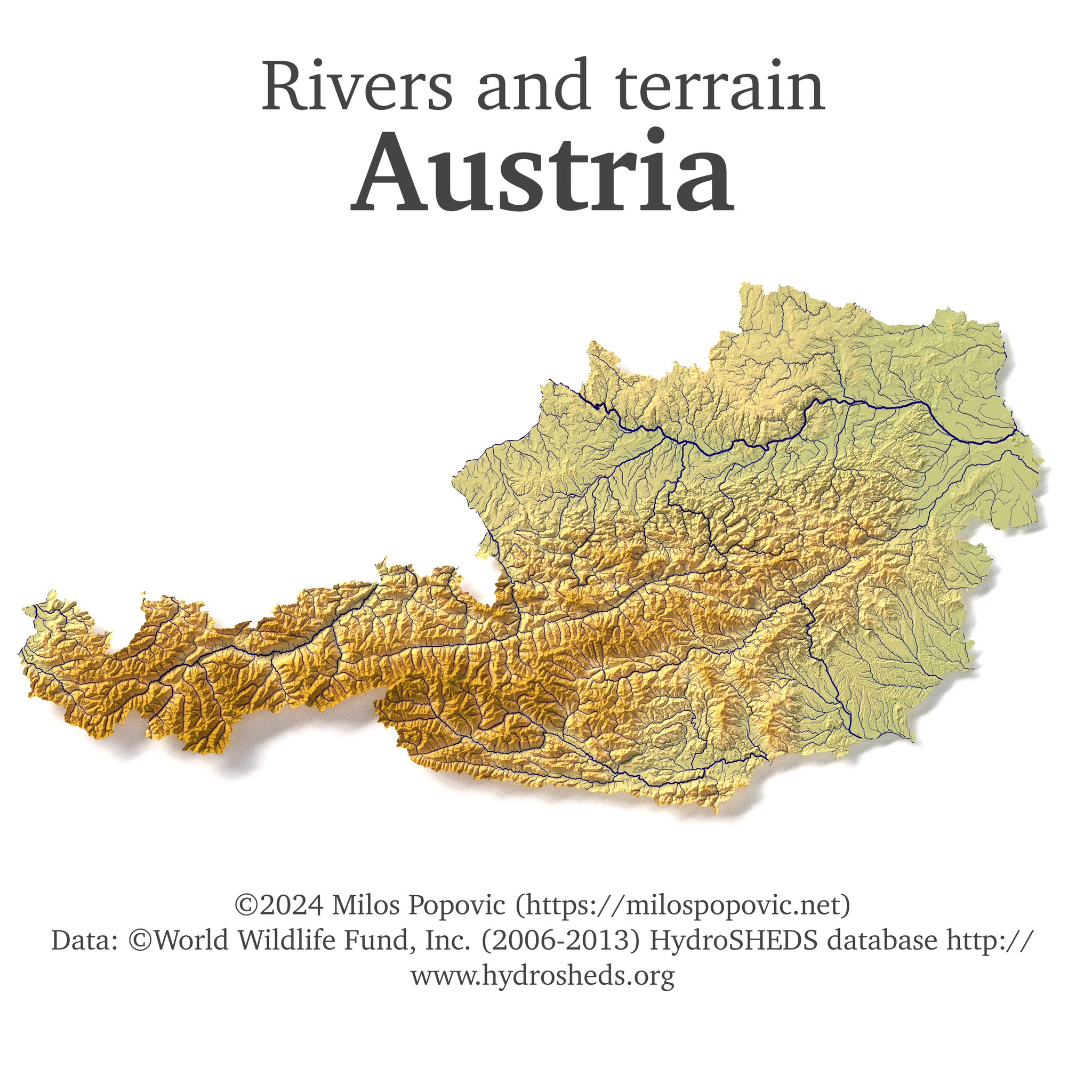Large Map Of Austria