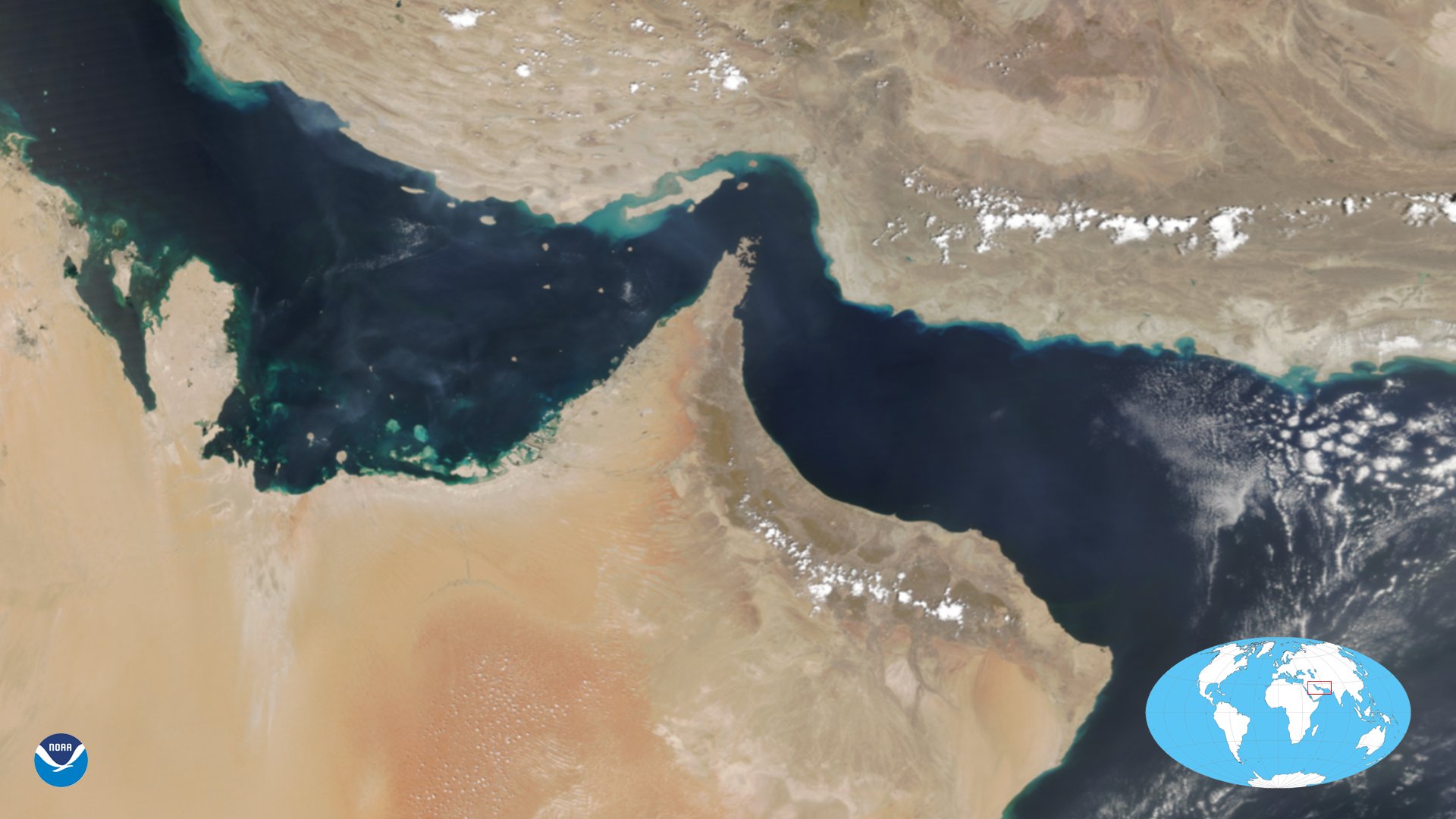 Blank Persian Gulf Map