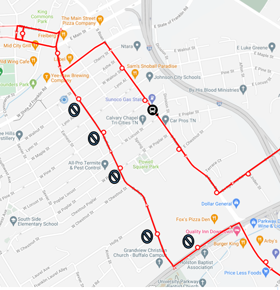 Johnson City Tn Transit Map Routes Kingsport Area Transit Service