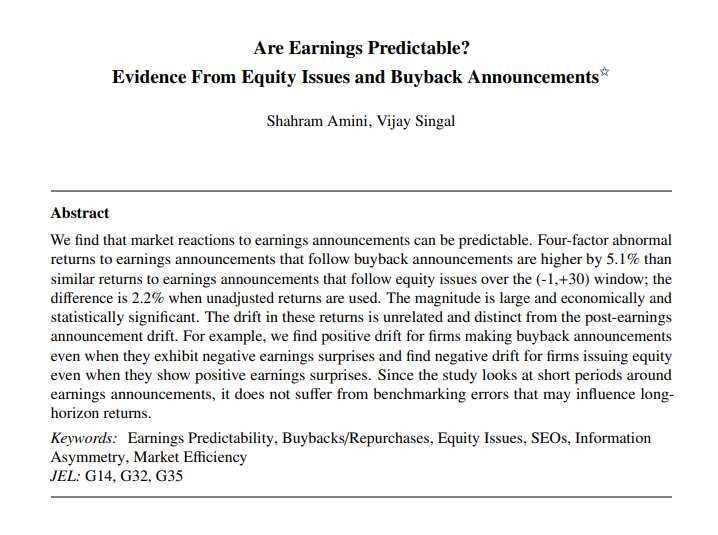 Over the past 5 years, I've read over 100 research papers on trading ...