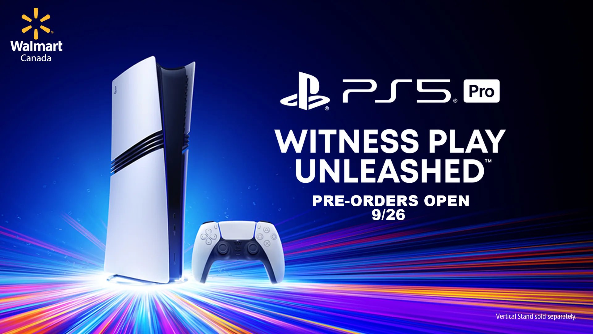 Walmart Canada Gaming on X The most powerful PlayStation console ever made is almost here. Pre orders open for the PS5 Pro on the morning of 9 26. Stay tuned to this account for