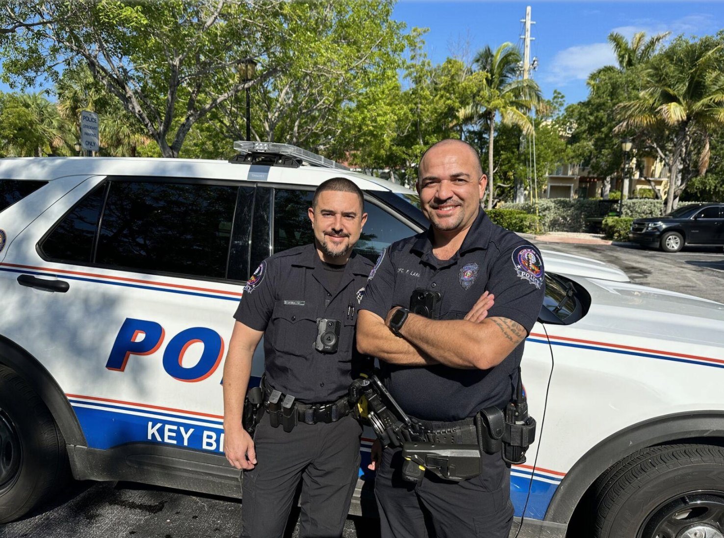 Key Biscayne Police Department Chief Sousa Meets The Troops Key