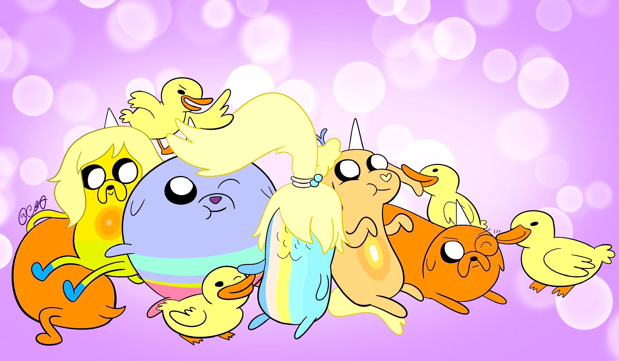 Lady Rainicorn And Jake Babies