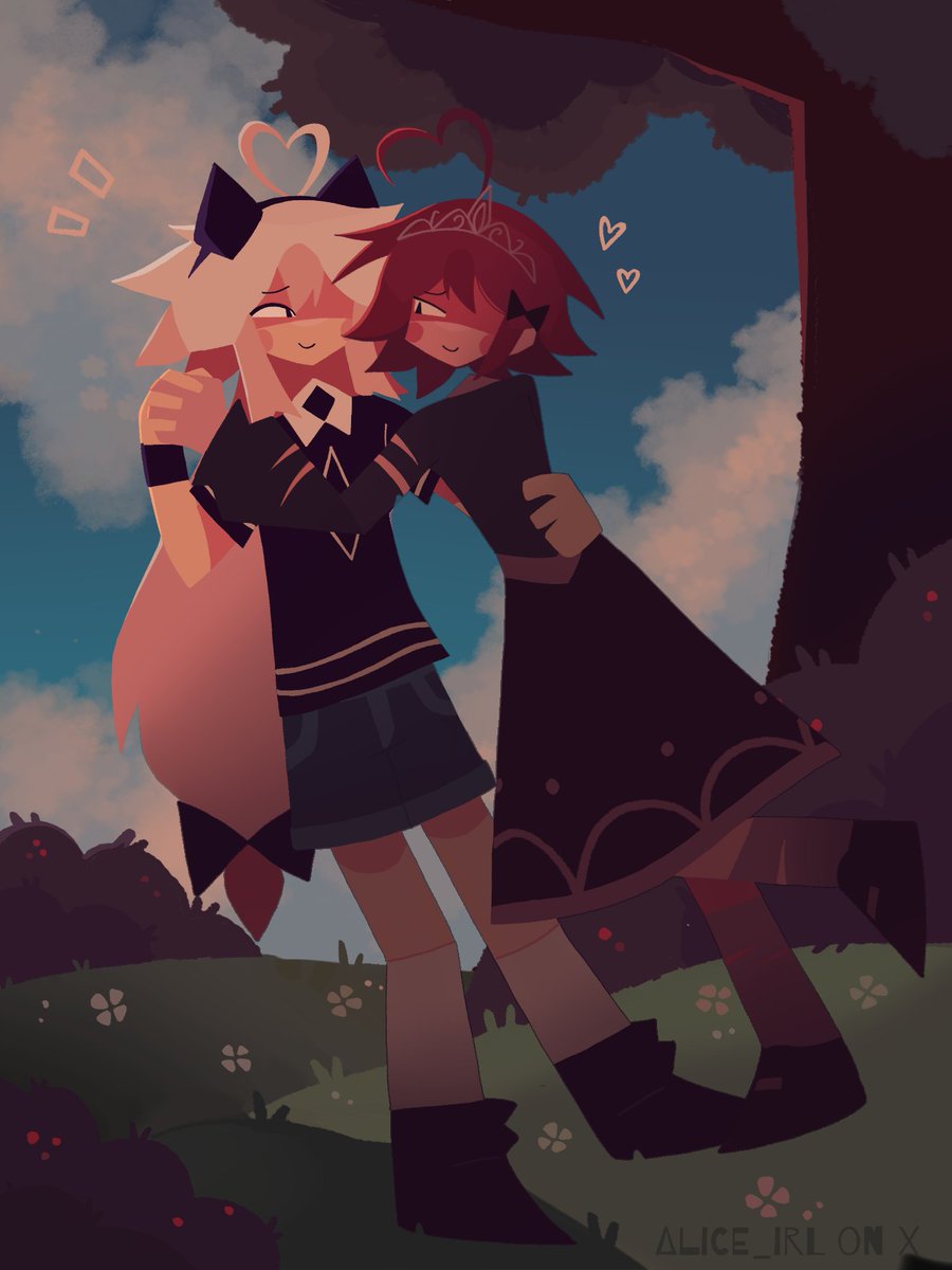 Alice x Oliver Tried something new :P (oc designs by @A3DGhost) please ...