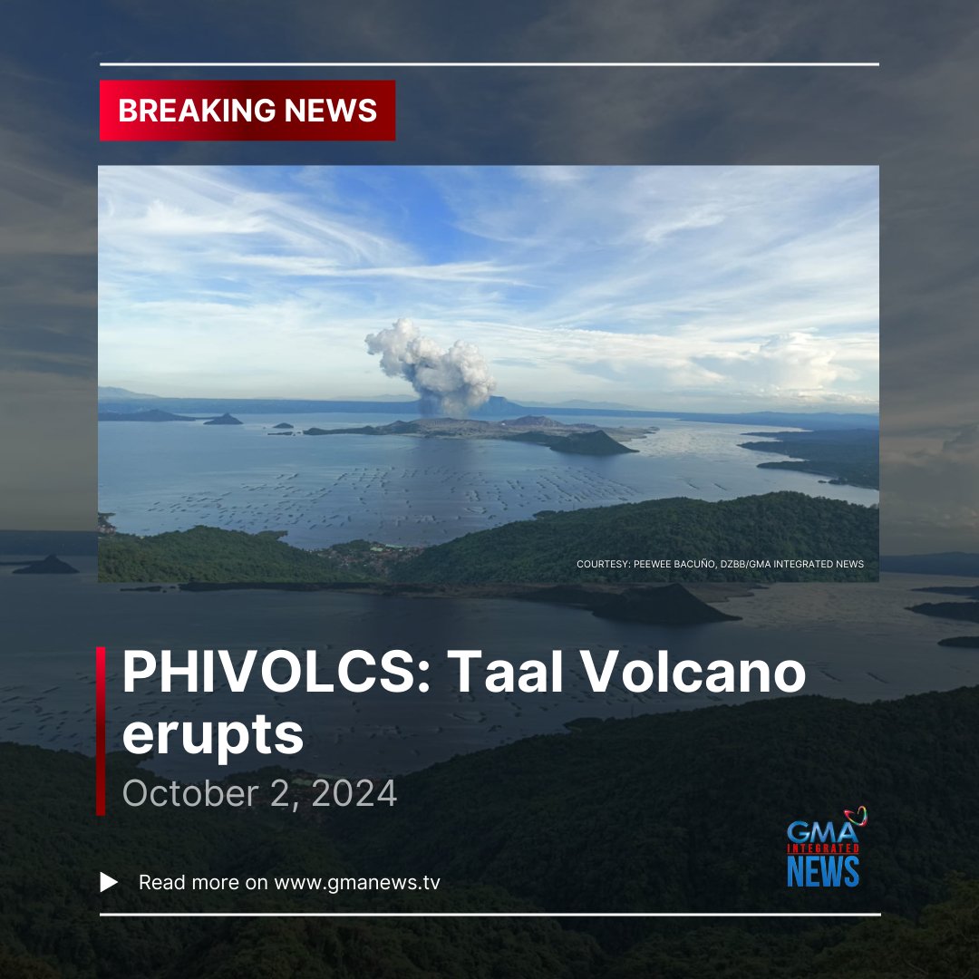 Taal Volcano Eruption Taal Volcano Eruption Update; New Eruption