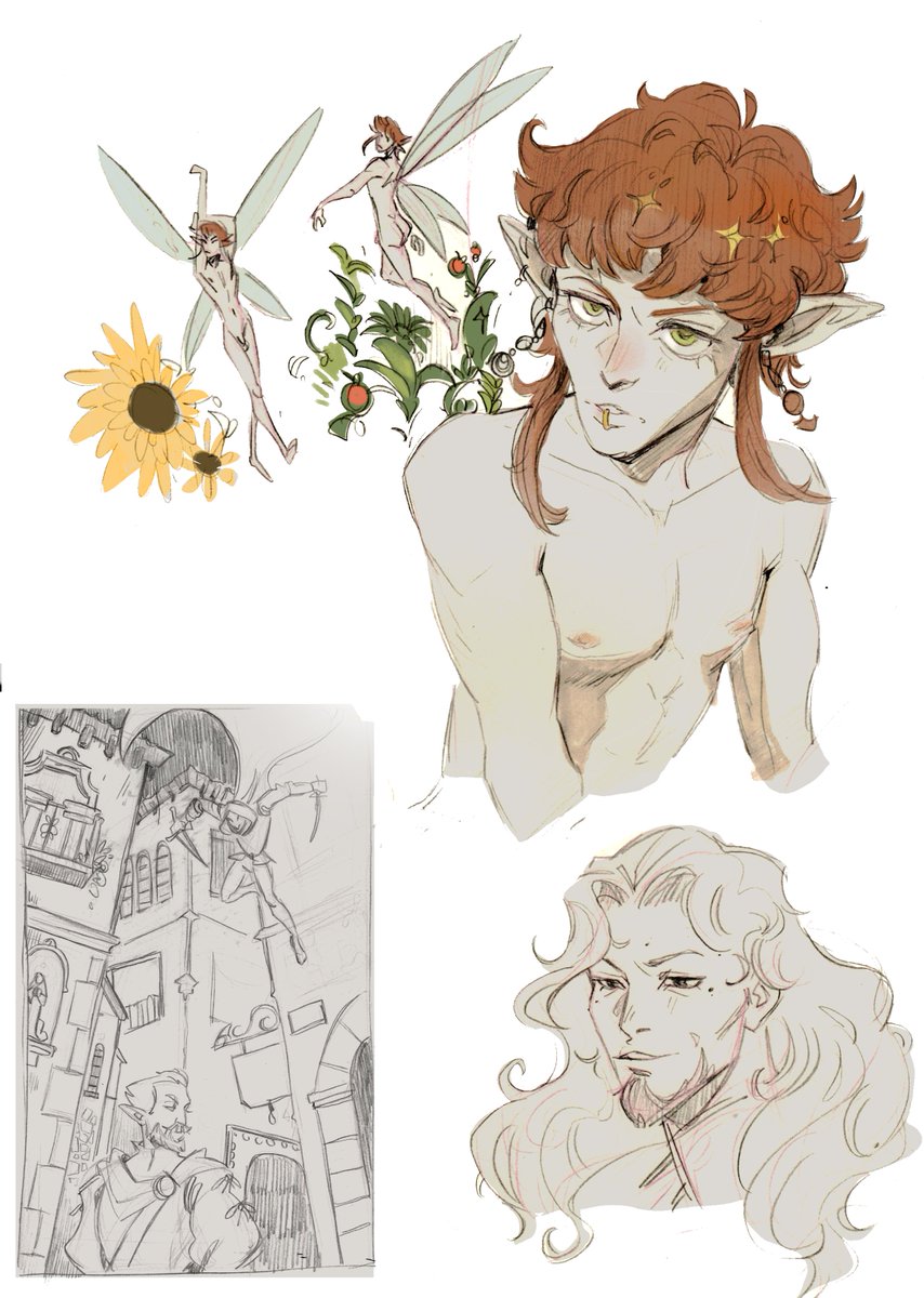 「I put together my sketches in a 40+ pages zine with exclusiv」Mars 🗡️🃏 @ comms OPENの漫画