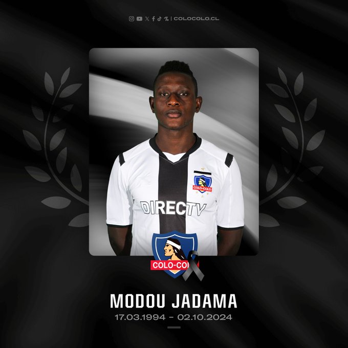 Fallece en Estados Unidos el ex defensor de Colo Colo Mou Jadama