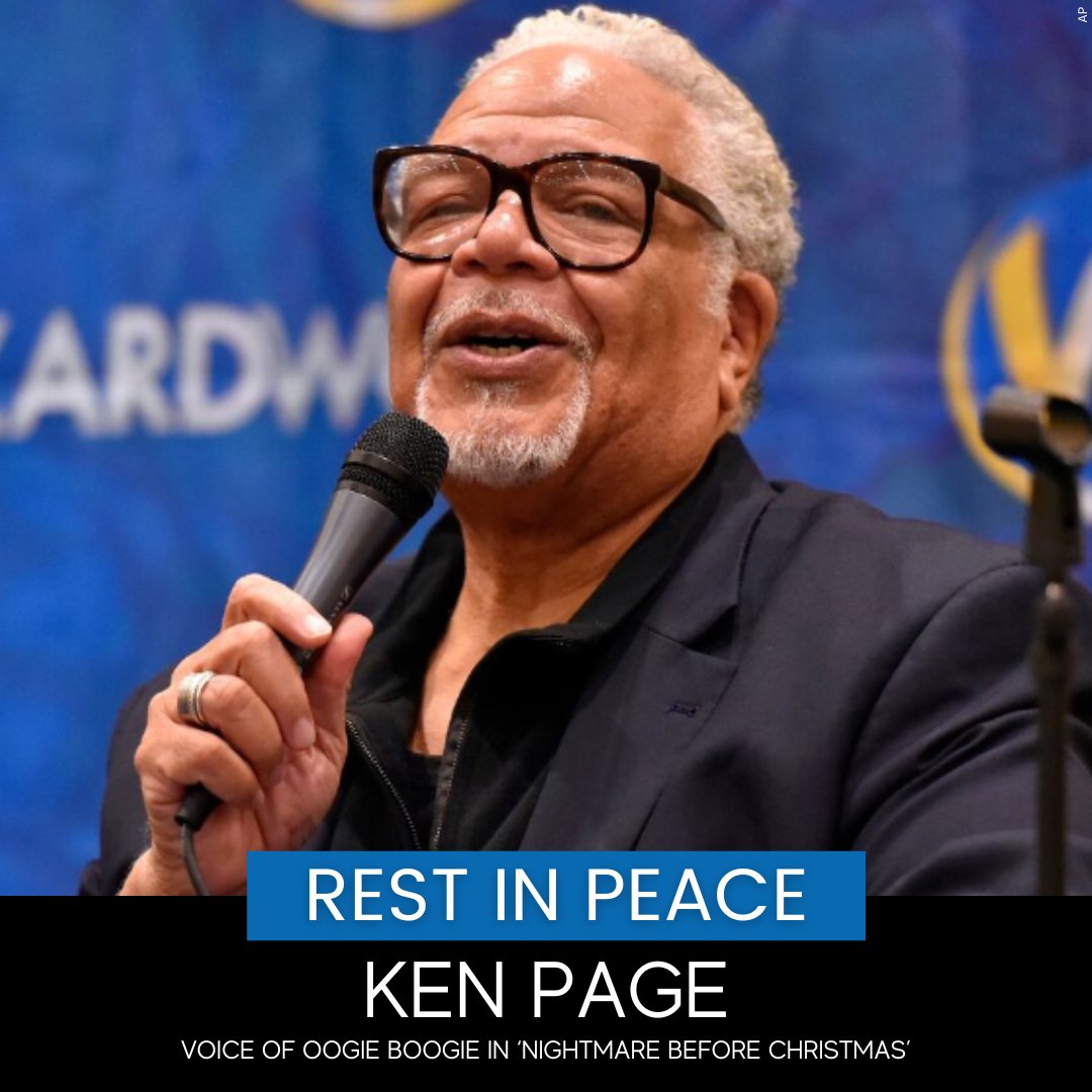 Ken Page Oogie Boogie RIP Ken Page. We Were Lucky Enough Attened What