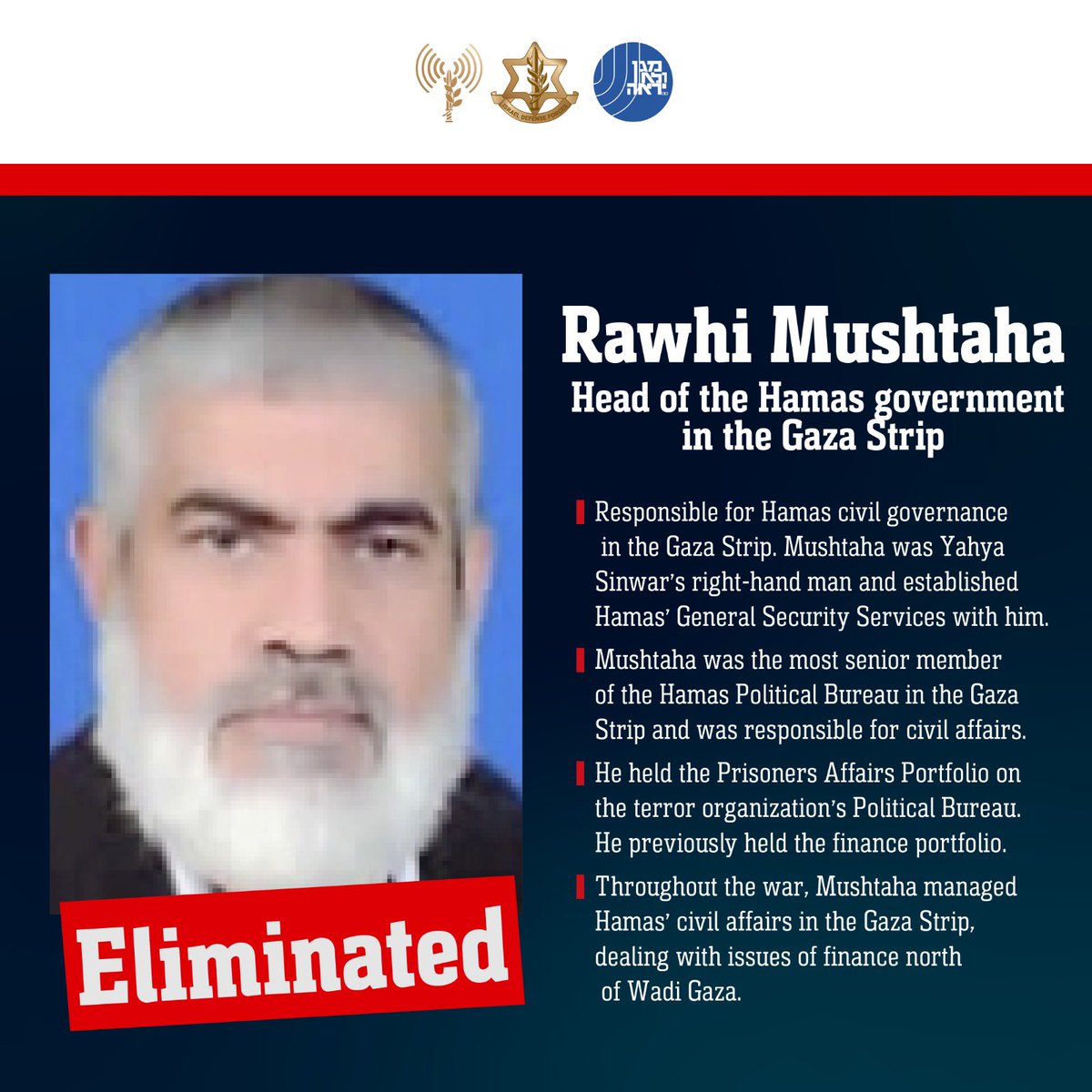 Approximately 3 months ago, in a joint IDF and ISA strike in Gaza, the ...