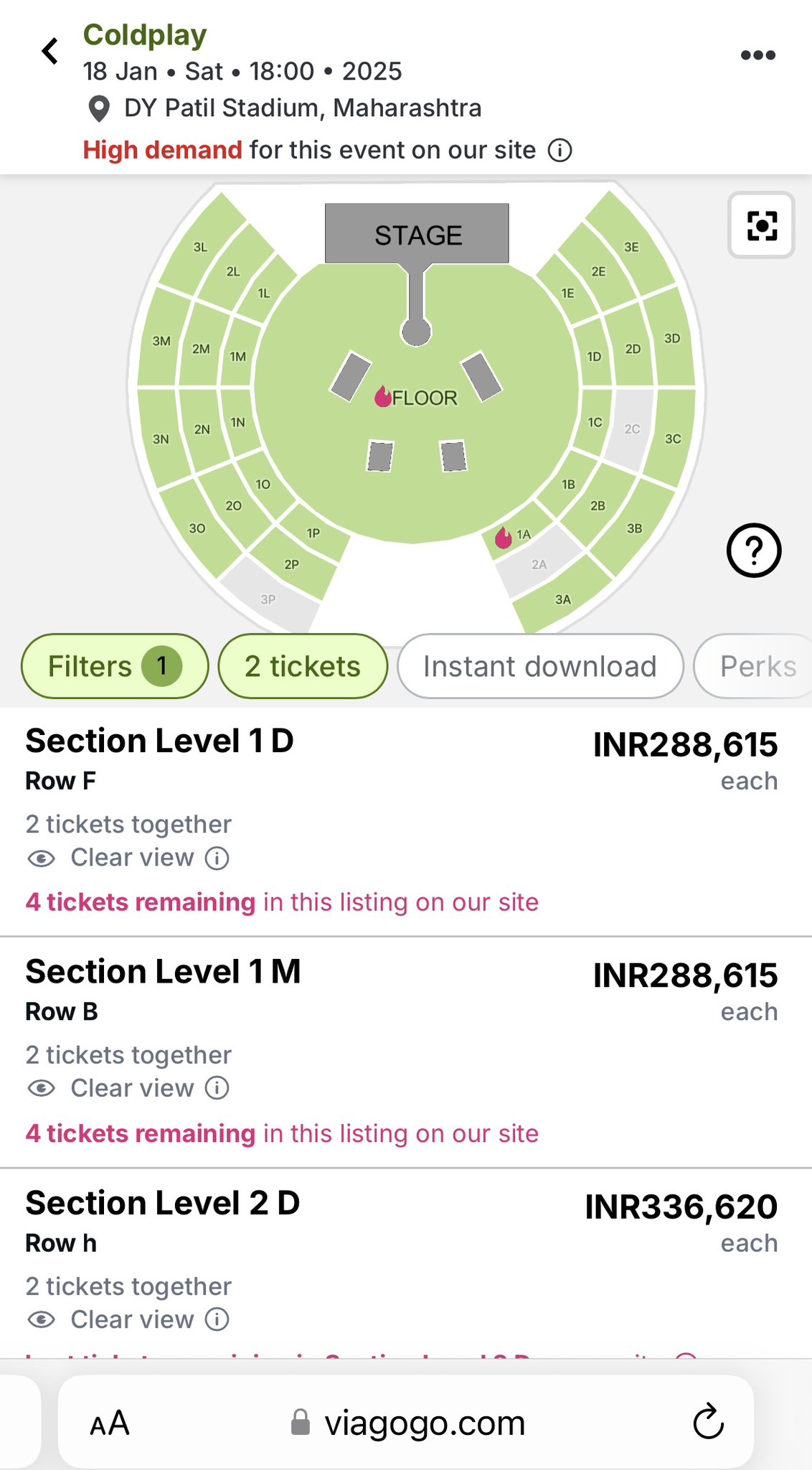 Coldplay Concert Tickets Originally Priced At Rs 4,000 Reselling For Rs 7-9 Lakhs, BookMyShow ...