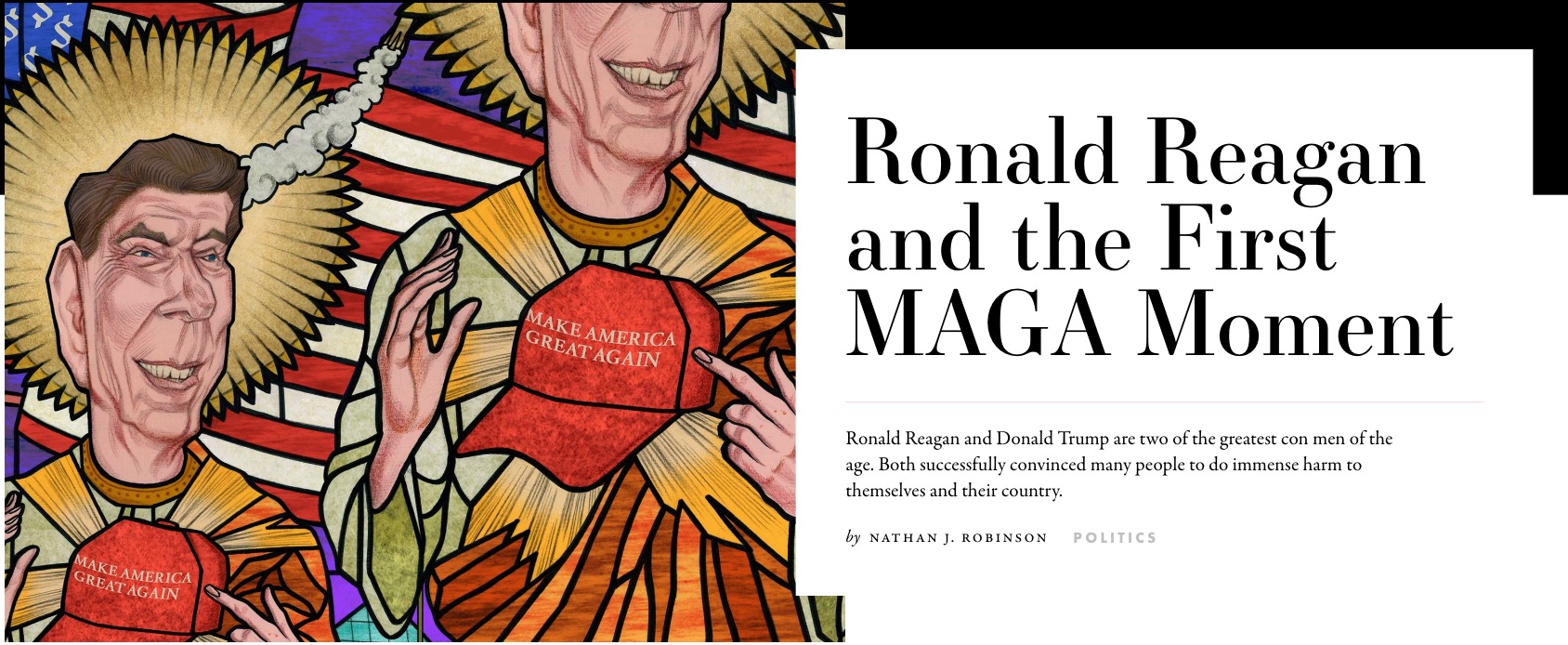 Cartoon Politico De Reagan